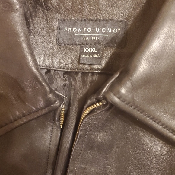 Pronto Uomo | Jackets & Coats | Mens Leather Jacket Brand New | Poshmark